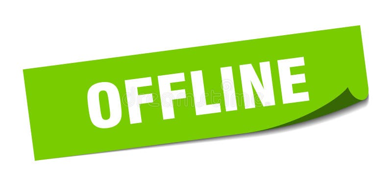 Offline Sticker. Offline Square Sign Stock Vector - Illustration of ...