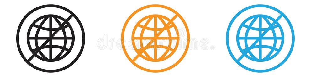 Offline Vector Logo Set Collection for Web App Ui Stock Vector ...