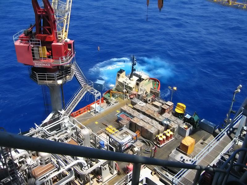 Offloading Boat stock photo. Image of mexico, crane, lifting - 812924