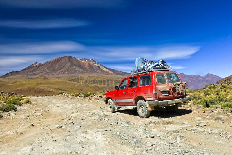 Offroad car in desert stock image. Image of adventure - 88412907