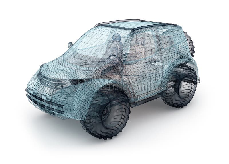 Offroad Car Design Wire Model Stock Illustrations – 147 Offroad Car ...
