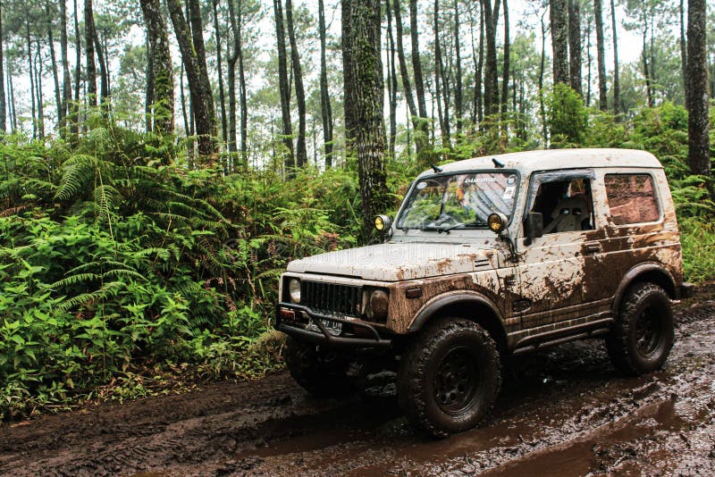 Offroad in Mud Track, Muddy Roads Stock Photo - Image of offroad ...