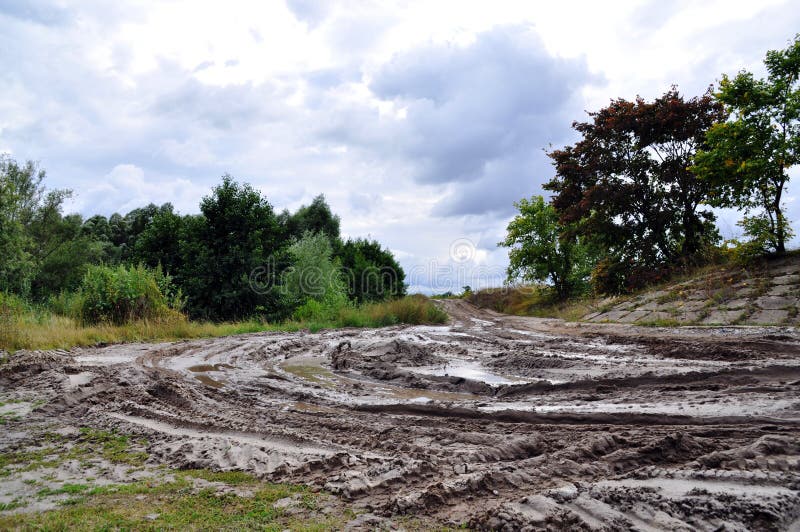 Offroad, Natural Dirt Terrain Stock Image - Image of tires, trees: 26057641