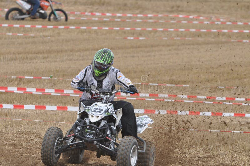 Offroad quad driver editorial image. Image of sport, goggles - 43776850
