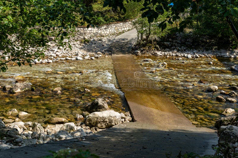 Offroad River Crossing Water Flooded Road Stock Image - Image of nature ...