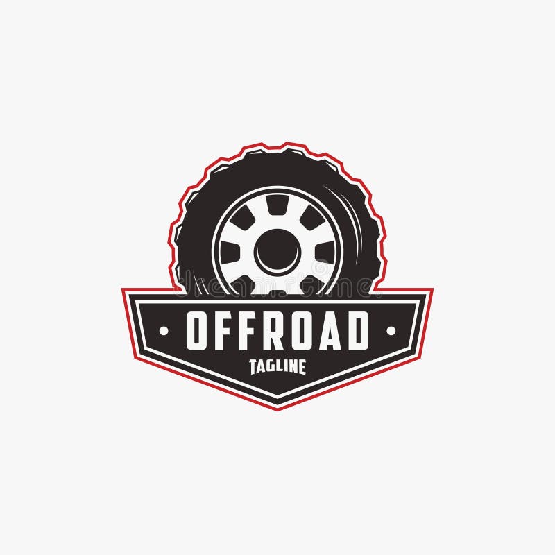 Offroad Tire Wheel Logo, Offroad Club Logo Vector Concept Stock Vector ...