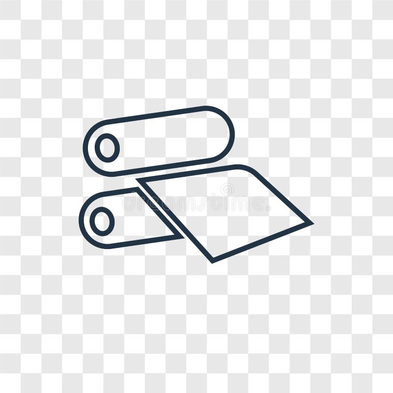 Offset Concept Vector Linear Icon Isolated on Transparent Background ...