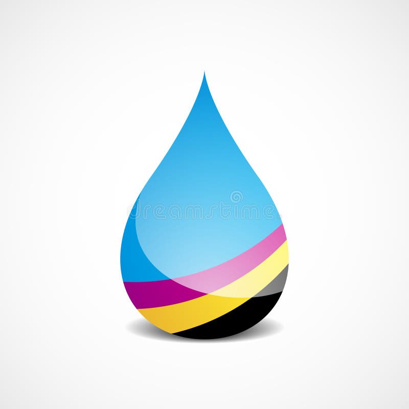 Offset Ink Drop stock vector. Illustration of droplet - 23971397