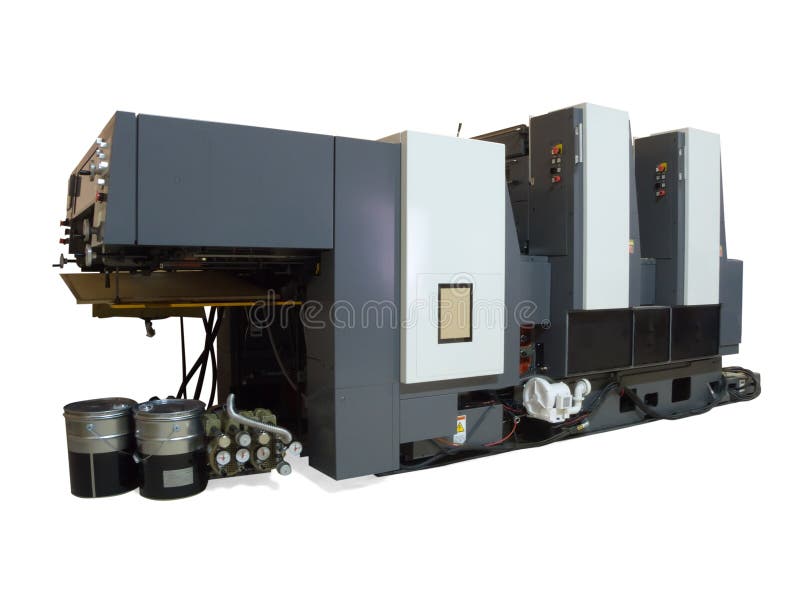 Offset machine stock photo. Image of stamping, machine - 5377790