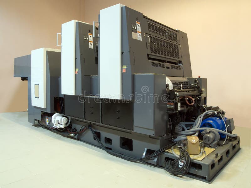 Offset machine stock photo. Image of stamping, machine - 5377790