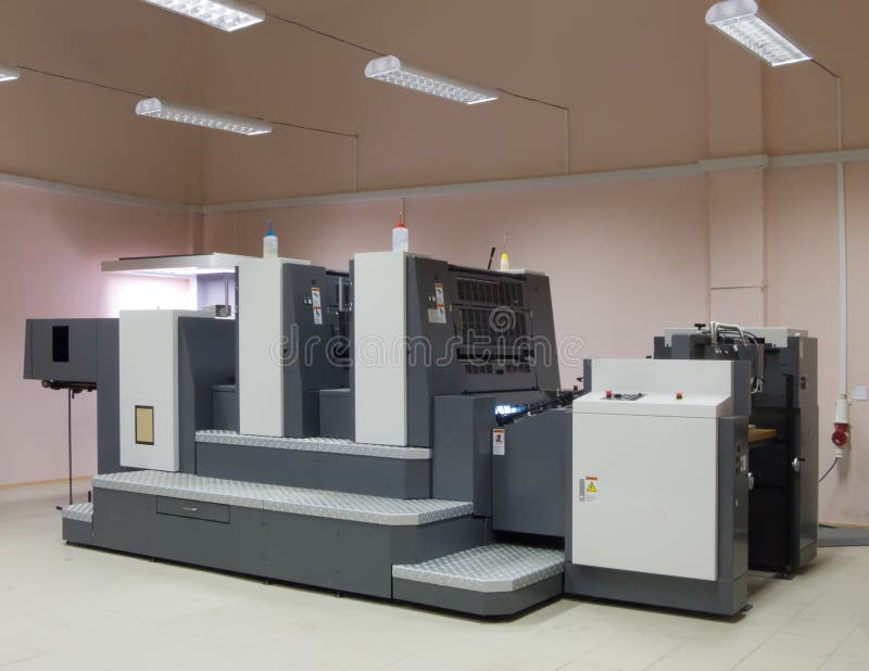 Offset machine stock photo. Image of magazine, industry - 7722224