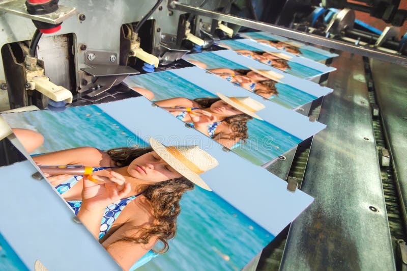 Offset Machine Press Print Run at Table Stock Image - Image of offset ... Offset Machine Press Print Run at Table Stock Image - Image of offset ...
