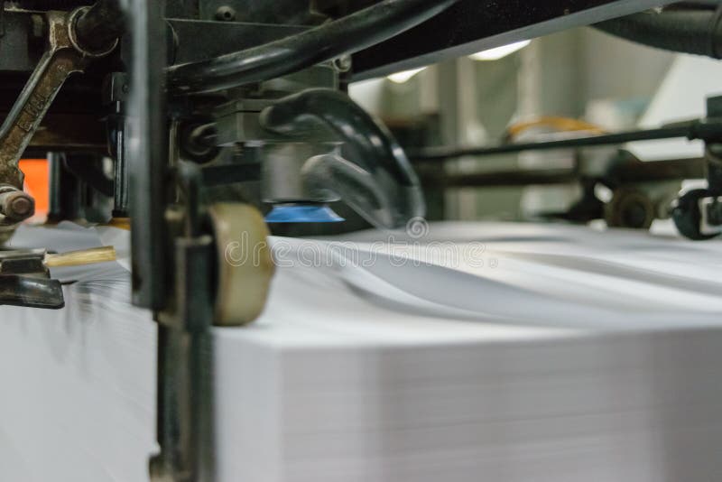 Offset paper machine stock image. Image of book, paper - 62374465