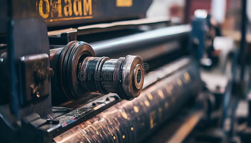 The Offset Press in the Production Process is in the Printing Factory ...