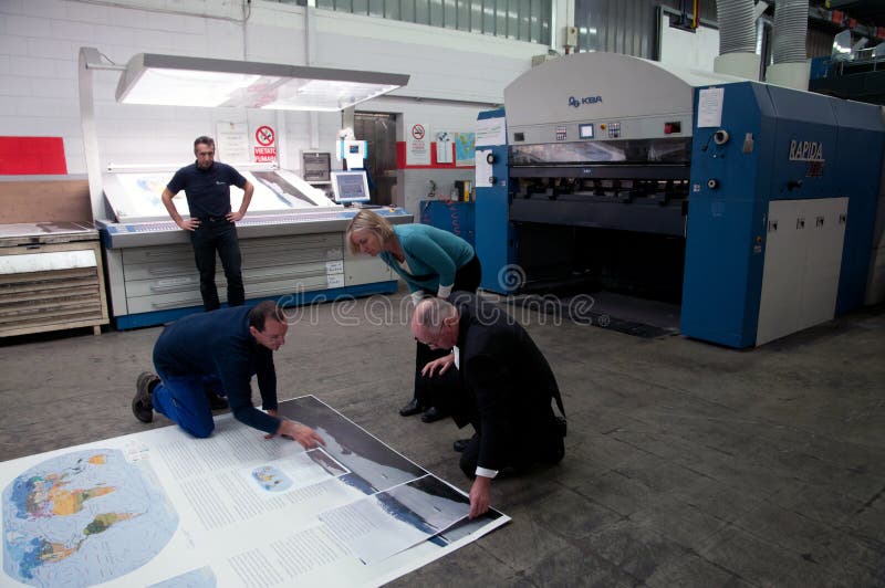 Offset Print of the Largest World Atlas Editorial Stock Image - Image ...