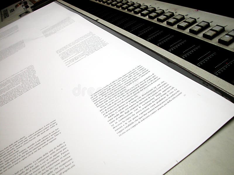 Offset printed sheet stock photo. Image of quality, sheet - 11420380