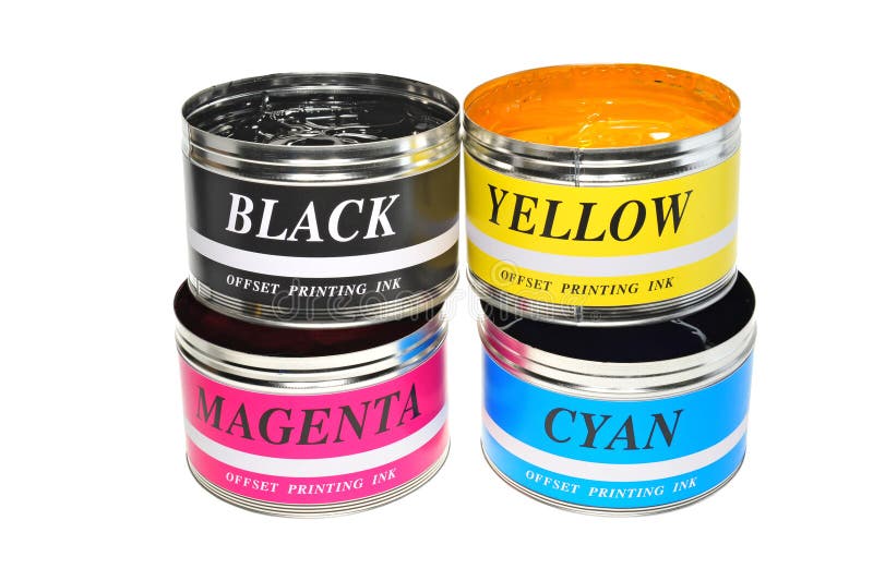 Offset Printing Inks stock photo. Image of four, color - 21995974