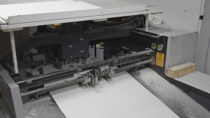 Offset Printing Machine stock video. Video of white - 240192809