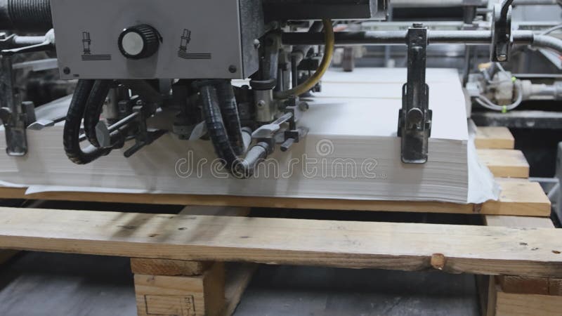 Offset Printing Machine stock footage. Video of sheets - 260126262
