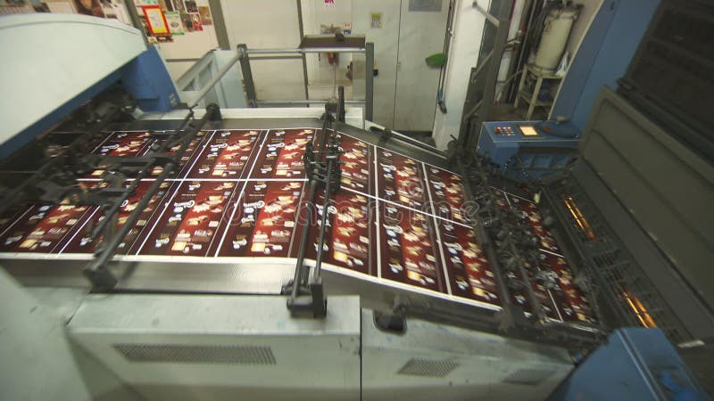 Printed Press at the Wallpaper Factory, the Process of Producing ...