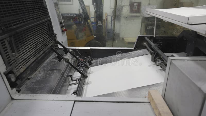 Offset Printing Press stock footage. Video of serbia - 241814858