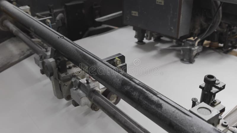 Offset Printing Process Machine Stock Video - Video of machine ...