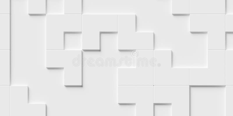 Offset Two Level Small White Angled Cube Boxes Block Background ...