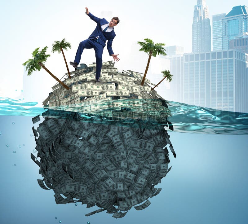 Offshore Accounts Concept with Businessman Stock Image - Image of ...