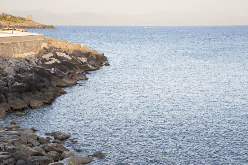 Offshore barrier stock image. Image of pole, relaxing - 77493161