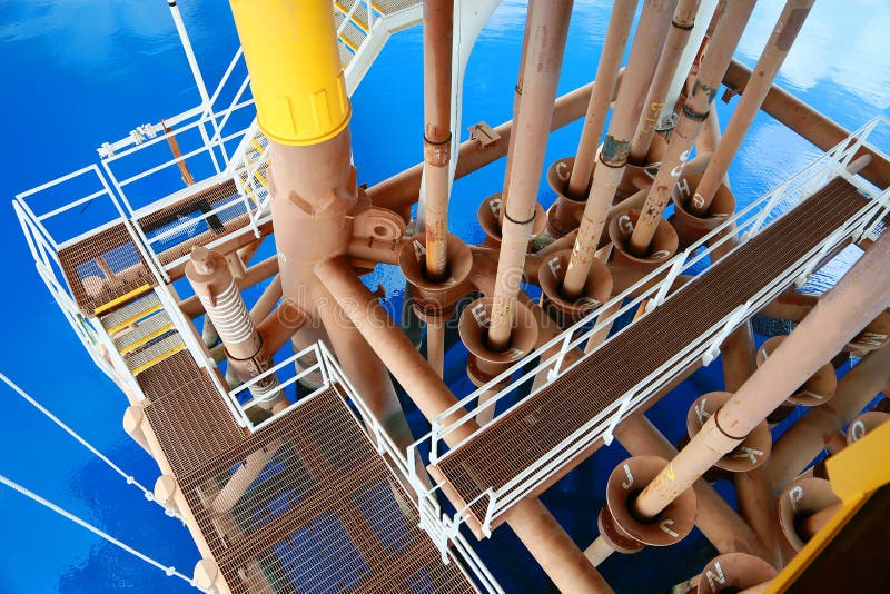 Offshore Construction Platform for Production Oil and Gas. Oil and Gas ...