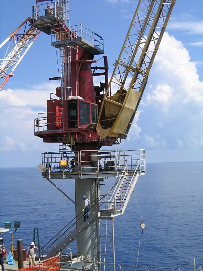 Offshore Rig Crane stock photo. Image of swivel, ocean - 3125628