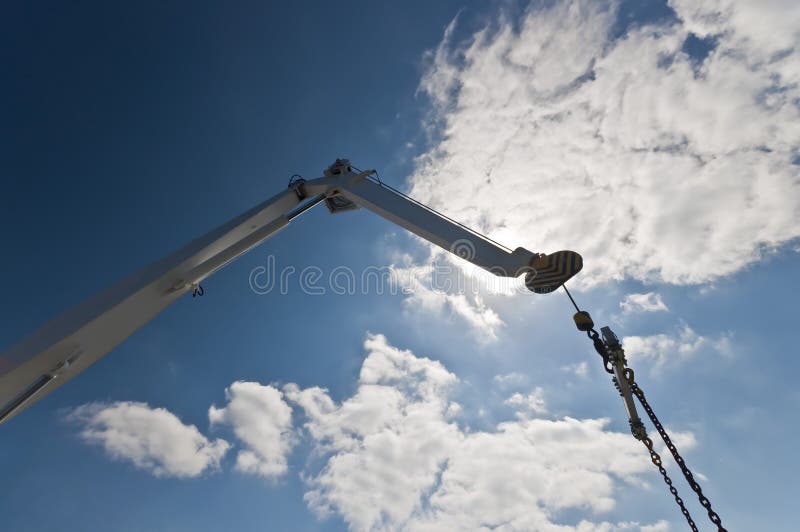 Offshore Crane Lifting Operations - Men Attending Tag Lines Stock Photo ...