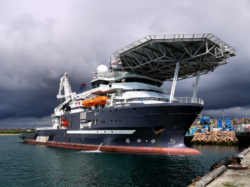 Offshore Vessel A1 stock image. Image of goliath, maritime - 12655191