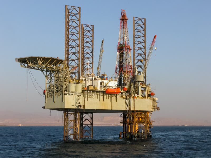 Offshore Drilling Rig stock image. Image of egypt, suez - 93934771
