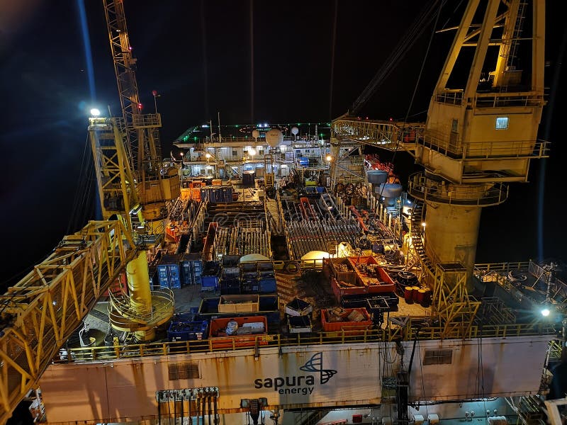 Offshore drilling rig editorial stock photo. Image of screenshot ...