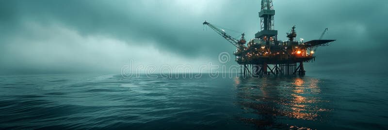 Offshore Drilling Rig at Sea Stock Photo - Image of environment ... Offshore Drilling Rig at Sea Stock Photo - Image of environment ...