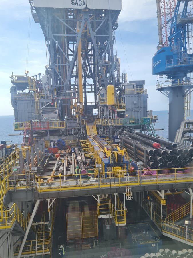 Drilling Rig Offshore O&G Editorial Image - Image of ship, construction ...