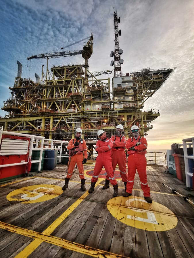 Offshore Marine Crew Standing Deck Stock Photos - Free & Royalty-Free ...