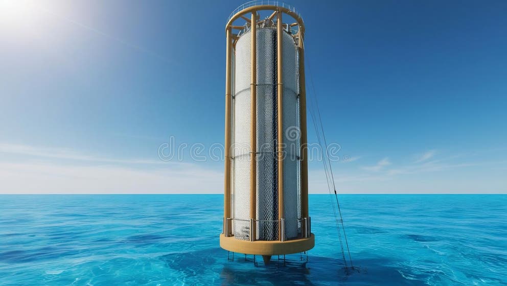 Offshore Ocean Thermal Energy Conversion (OTEC) Structure Stock ...