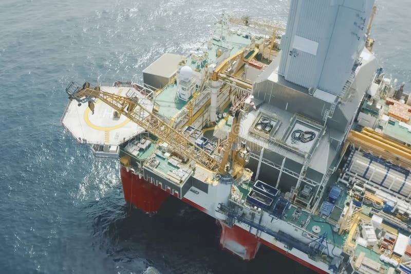 Offshore Oil and Gas Drilling Platform in the Middle of the Arctic Ocean Stock Photo - Image of ...