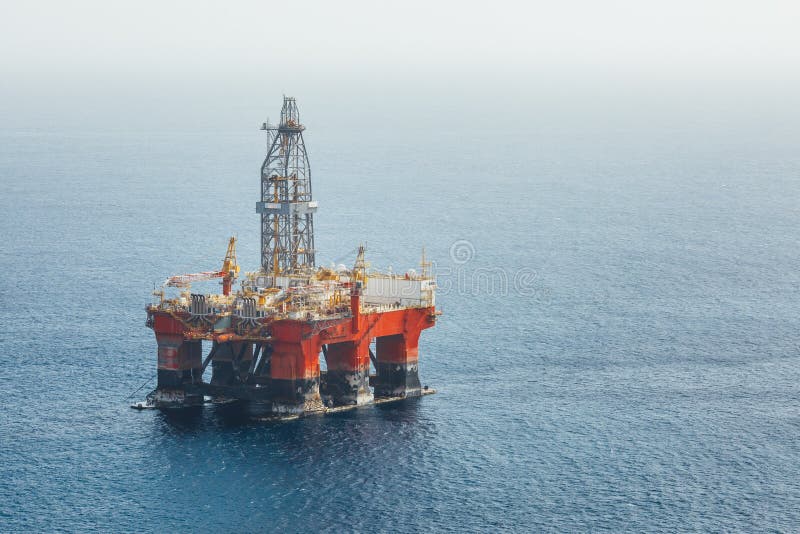 Offshore Oil and Gas Platform Stock Photo - Image of production, petrol ...