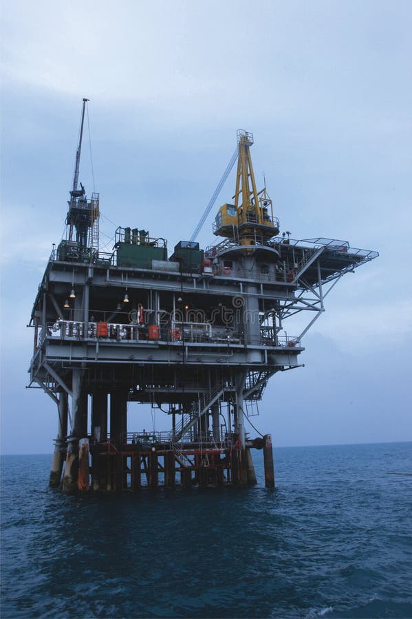 Offshore Oil Production & X28;Indonesia Petroleum& X29; Stock Photo ...