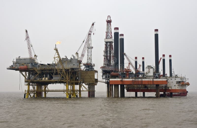 Offshore Oil Production Installation Stock Photo - Image of industry ...