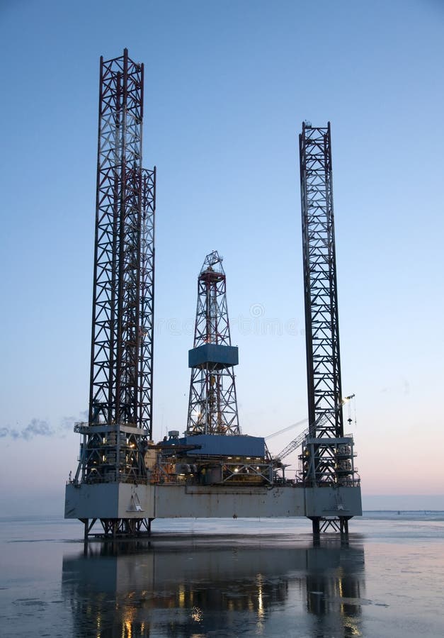 Offshore oil rig stock image. Image of platform, drill - 12787687