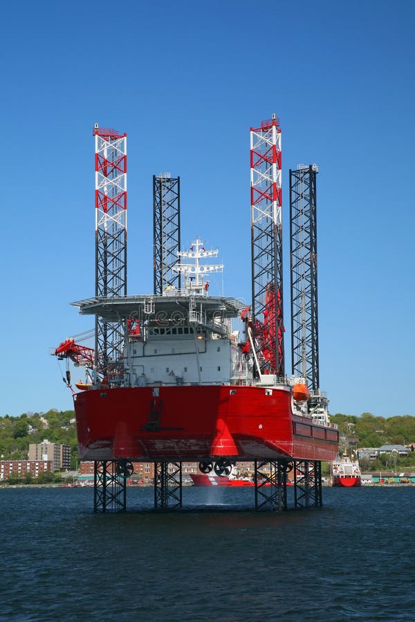 Offshore Oil Rig stock photo. Image of steel, business - 13915006