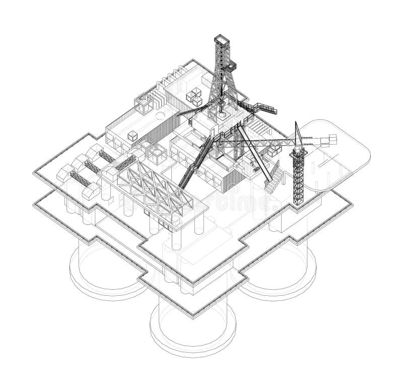 Oil Refinery Blueprint Stock Illustrations – 631 Oil Refinery Blueprint ...
