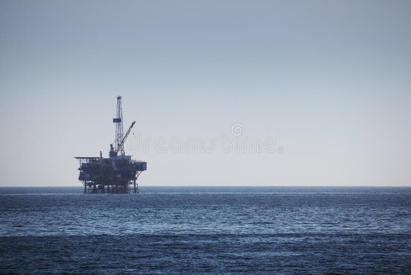 Offshore Oil Rig Drilling Platform Stock Photo - Image of power, mining ...