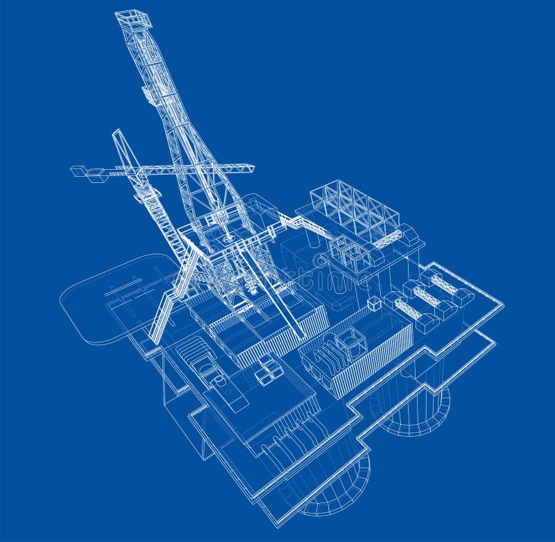 Oil Platform Draw Stock Illustrations – 212 Oil Platform Draw Stock ...