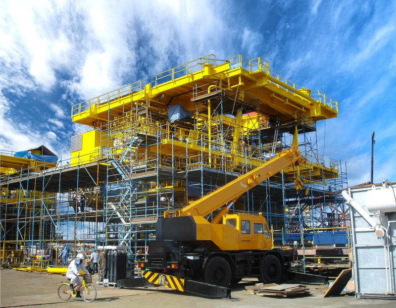 Rig Platform during Construction Editorial Photography - Image of ...