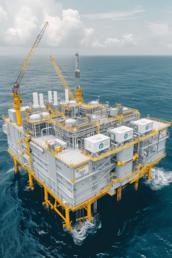 Offshore Oil Rig Platform, a Marvel of Engineering for Extracting Resources from the Ocean ...